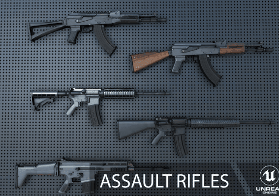 Weapon Pack: Assault Rifles - Unreal Engine Asset