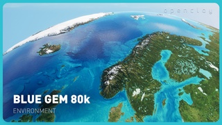 Blue Gem Earth 80k - Unreal Engine Asset